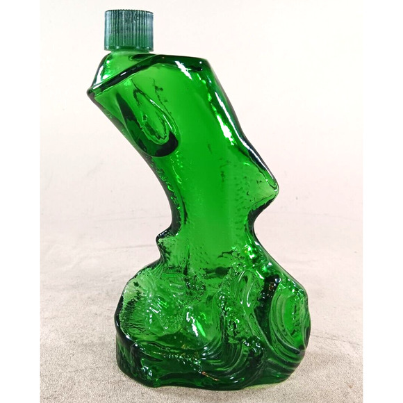 Avon | Bath & Body | Avon Decanter Rainbow Trout Fish Green Glass ...